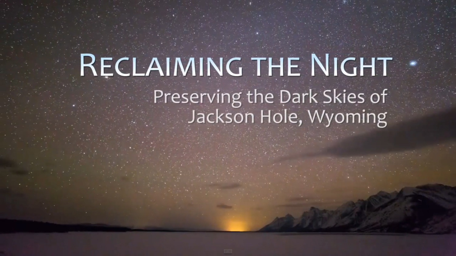 Save Our Night Skies Kick-off Event