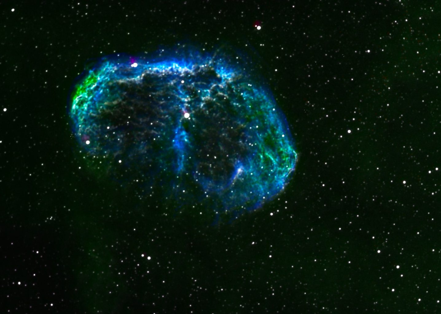 NGC 6888 - Crescent Nebula Poster | Wyoming Stargazing